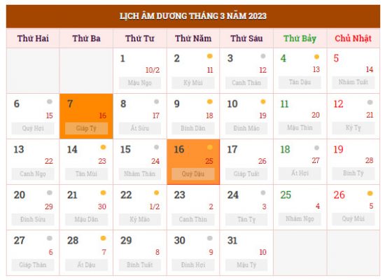 Lịch âm năm 2023 - 2024 | Nguồn gốc của âm lịch